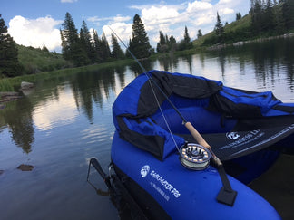 Backpacker Pro Ultralight Float Tube with Double Action Inflation Pump ...